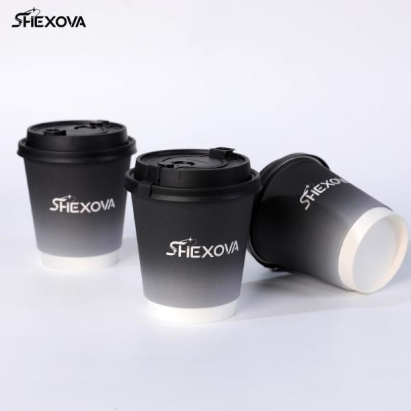 Quality Custom Printed Disposable Double Wall Paper Cup For Coffee Cup And Hot Drinks for sale