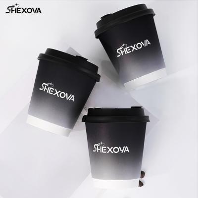 China 8/10/12/16oz Double Wall Paper Cup For Coffee Tea Milk for sale