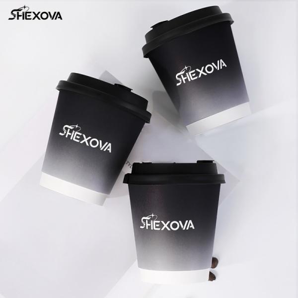 Quality 8/10/12/16oz Double Wall Paper Cup For Coffee Tea Milk for sale