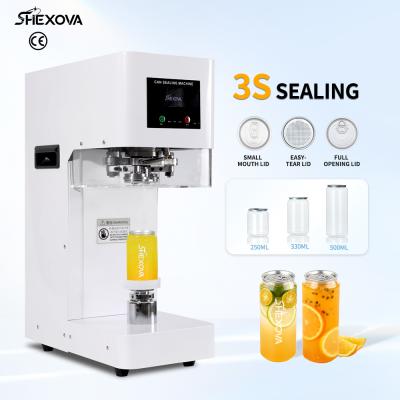 China High Speed Non Rotating Pet Can Sealer Automatic Can Sealing Machine 25 Cans/Min 110V/220V Voltage for sale