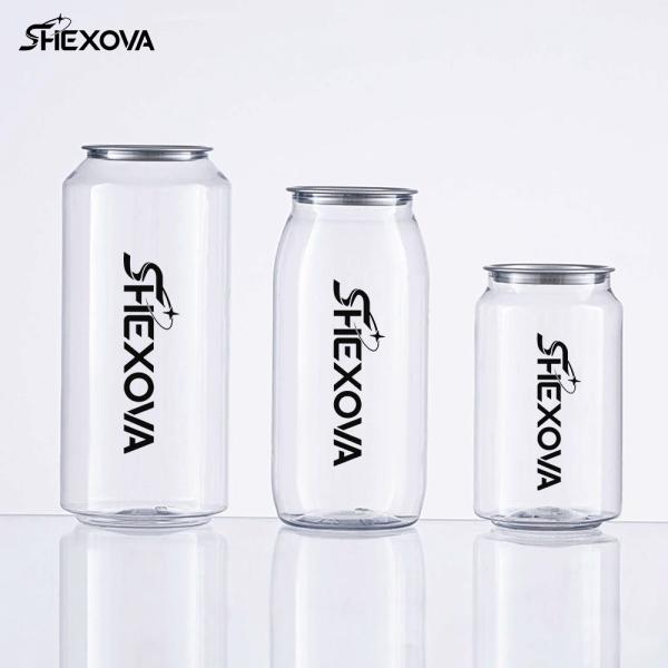 Quality Food Grade 250ml 330ml 500ml Pet Can Bottle With Customized Logo for sale