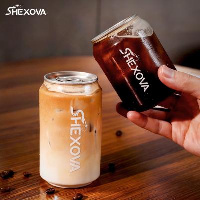China Custom Transparent Pet Cans For Beverages Soda Easy Open Plastic Can for sale