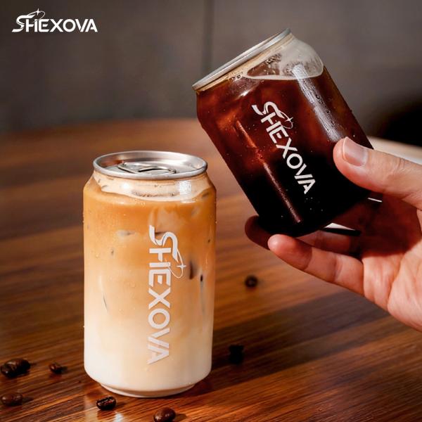 Quality Custom Transparent Pet Cans For Beverages Soda Easy Open Plastic Can for sale
