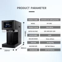 China Fully Automatic Non Rotating Plastic Can Sealing Machine 20-25 CPM 110V 220V for Bubble Tea Coffee for sale