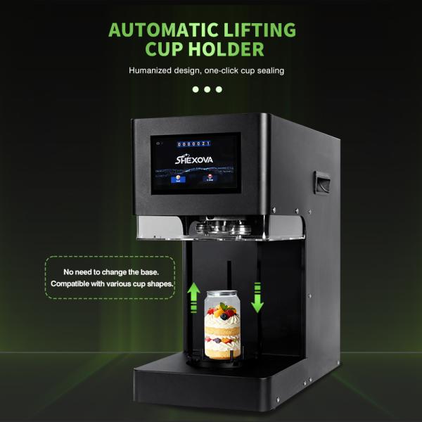 Quality Commercial Automatic Beverage Bottle Sealing Machine For PET Can With Touch for sale