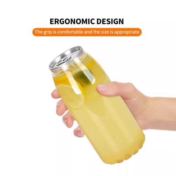 Quality Eco Friendly Custom Logo Plastic Can Jars With B64 Aluminum Lid for sale