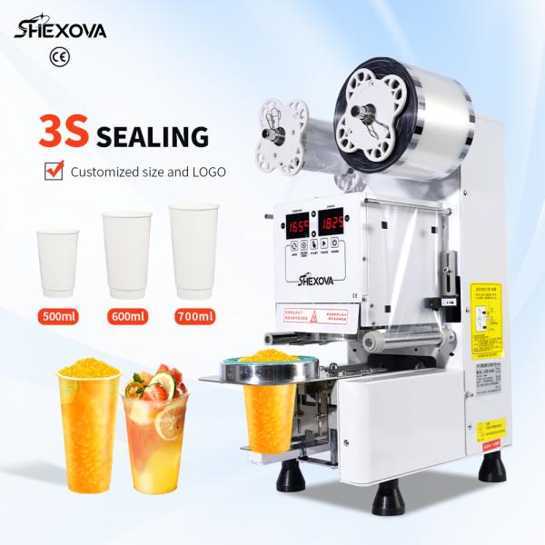 Quality Table Top Stainless Steel Beverage Cup Sealer Machine With Customized Caliber for sale