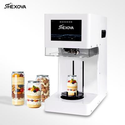 China Fully Automatic Non-Rotating Can Sealing Machine for Beverage Plastic Cans for sale