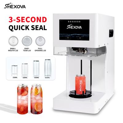 China High Speed 110V 220V Auto Height Adjustable Tin Can Sealing Machine With Ce Certificate for sale
