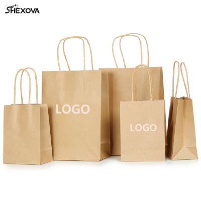 China Customized Eco Friendly White Kraft Paper Bag For Single Cup Double Cup for sale