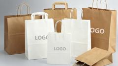 BiodegradableTakeaway Fast Food Paper Shopping Bag for Restaurant Use