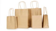 Eco Friendly Kraft Paper Bag Custom Printed Shopping Gift Paper Bags