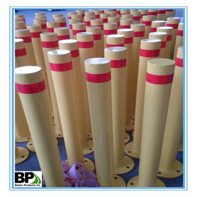 China Traffic Square Outdoor Parking Bollards with Steel Pipe Material for sale