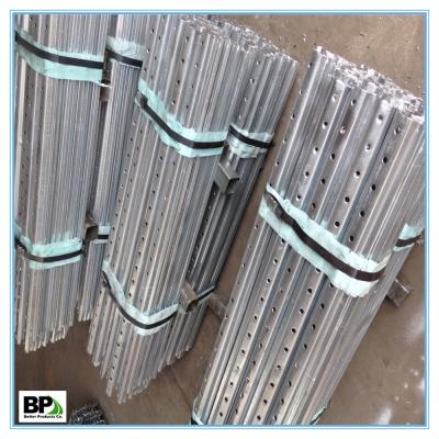 China Hot-dipped Galvanized Steel Square Sign Posts with ASTM A653, G90 or G140 Standard for sale