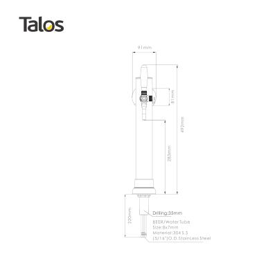 China Tipo torre de dispensación de la espina dorsal de Staight de la manera de TALOS 1 de la cerveza de barril de la torre de Chrome de la torre en venta