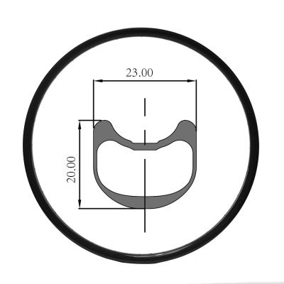 China carbon fiber road bike rims 700 c Chinese bicycle wheels 20 mm wide 23 mm light weight tubular version ud matte finish for sale