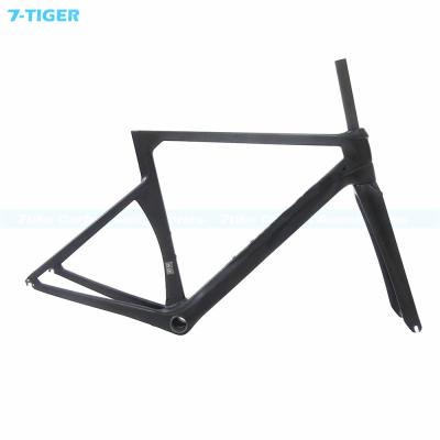China 7-tiger China aero 700c road bike carbon 49/52/55cm frame BB86 bicycle strong cheap frameset on for sale