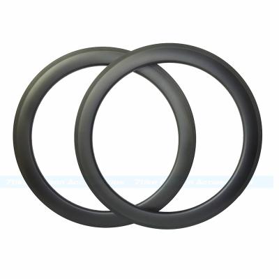 China 7-tiger Carbon Road Bike 60 mm Depth 25 mm width 700 C Carbon Rim tubular V brake 3k or ud weave for sale