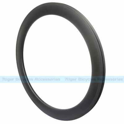 China 7-tiger bicycle parts carbon rim 60 x 25 mm basalt brake carbon Clincher road rims ud weave matte U shape bicycle wheels for sale