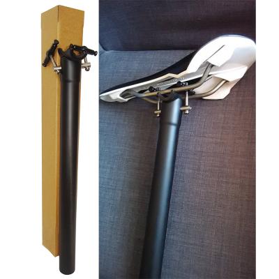 China Ud matt inline 0 offset carbon fiber bike seatpost bicycle seat post 27.2/31.6*400mm light weight parts for sale