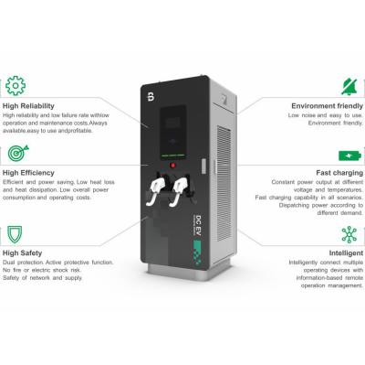 China BENY Floor Mounted Double Gun 4G 3 Phase 40kw CCS Level 3 Dc Commercial EV Fast Charging Station with Double Gun for sale