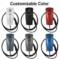 China 7.4KW AC EV Charger APP Control Wallbox With Type 2 Charging Cable for sale