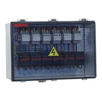 China dc string box Junction combiner box solar panel  IP65 DC string box 6 input 6 output for sale