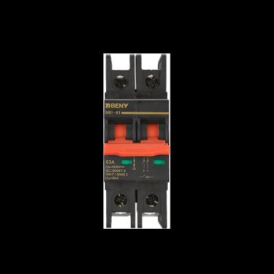 China Leakage Protector DC Circuit Breaker Miniature 1200VDC 1P 2P 3P 4P for sale