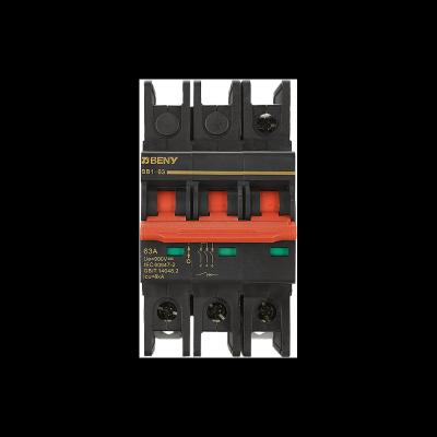 China Leakage Protector DC Circuit Breaker Miniature 1200VDC 1P 2P 3P 4P for sale