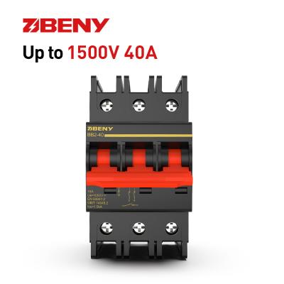 China MCB DC Circuit Breaker Leakage Protector 600V 40A Miniature 1P for sale