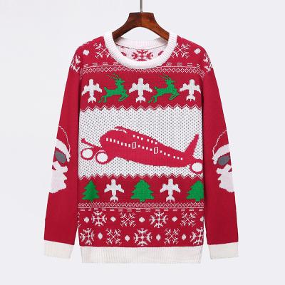 Cina Pullover tricottato allegro di Natale del maglione di ReindeerTree di divertimento unisex dei fiocchi di neve in vendita