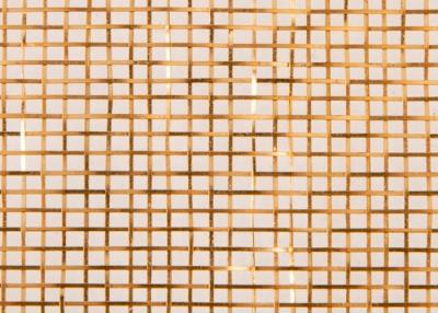 China 120m X 2.5m Laminated Glass Metal Mesh Bronze Color Copper Fine for sale