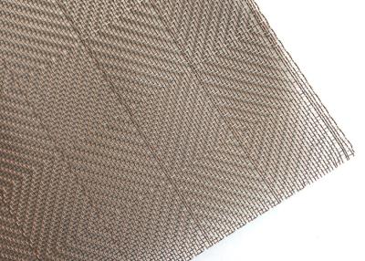 China Art Brass Woven Metal Glass Laminated Wire Mesh 0.5mm for sale
