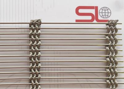 China 56.9% Opening Area Architectural Woven Mesh Wire Sunshade Metal Screen for sale