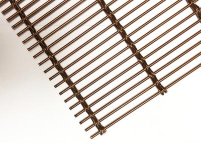 China Rose Golden Flexible Cable Wire Stainless Steel Architectural Mesh For Facade for sale