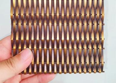 중국 정면 클래딩을 위한 고대 브론즈 Ss316l 건축학 금속 그물 세공 판매용