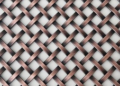 China Antique Brass Stainless Steel Lock Crimp Wire Mesh For Room Partitions for sale