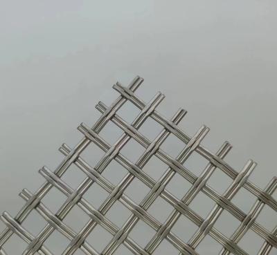 China Silver 1.2mm Architectural Woven Wire Mesh Superior Security Fencing Solution for sale