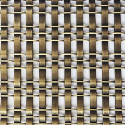 China Stunning Bronze Decorative Wire Mesh For Art Installations Furniture Decorative Metal Mesh Kitchen Cabin for sale