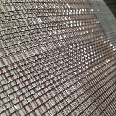 China Customized Glass Laminated Wire Mesh For Ceilings And Etched Graphics for sale