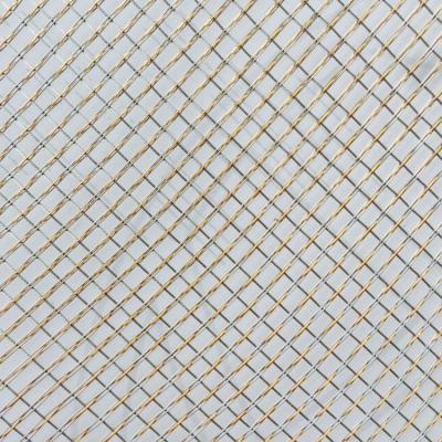 China Customized Glass Laminated Wire Mesh For Ceilings And Etched Graphics for sale