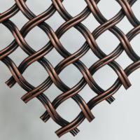 China Architectonisch Antiek Messing Woven Wire Mesh In Reverse Dutch Weave 52% Open Area Voor plafond Te koop