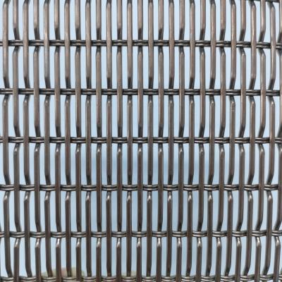 China Fireproof Decorative Wire Mesh Grilles With PVDF Surface Treatment for sale