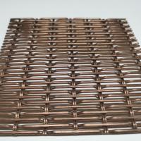 China Fireproof Decorative Wire Mesh Grilles With PVDF Surface Treatment for sale