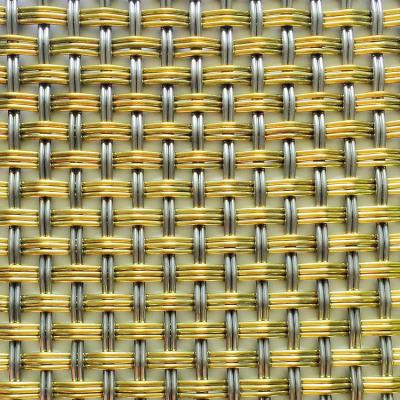China 32% Opening Area Architecture Decorative Woven Metal Grilles for Cabinet for sale