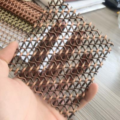 China 5mm warp pitch decoratieve draadnet roosters perfecte stijl en functie kastdeuren for sale