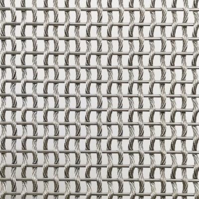 China 43.8% Open Area Decorative Woven Wire Mesh 4.5mm Panel Thickness for sale