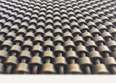 China Antique Brass Architectural Metal Mesh Screen Decoration Facade Smooth Surface for sale