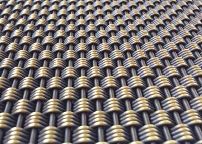 China Anti Bronze Weave Architectural Metal Mesh 4.6mm for sale