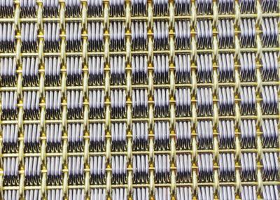 China 2m Brass Woven Architectural Metal Mesh Decoration Metal Cladding Corrosion Resistant for sale
